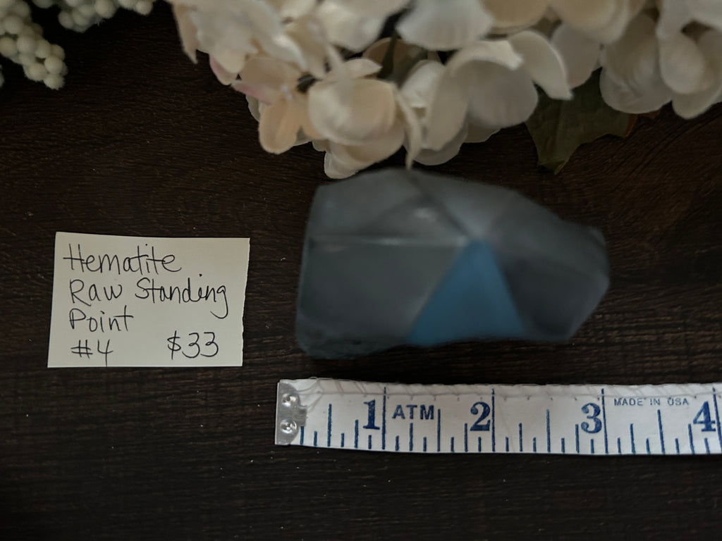 Hematite Raw Standing Point #4