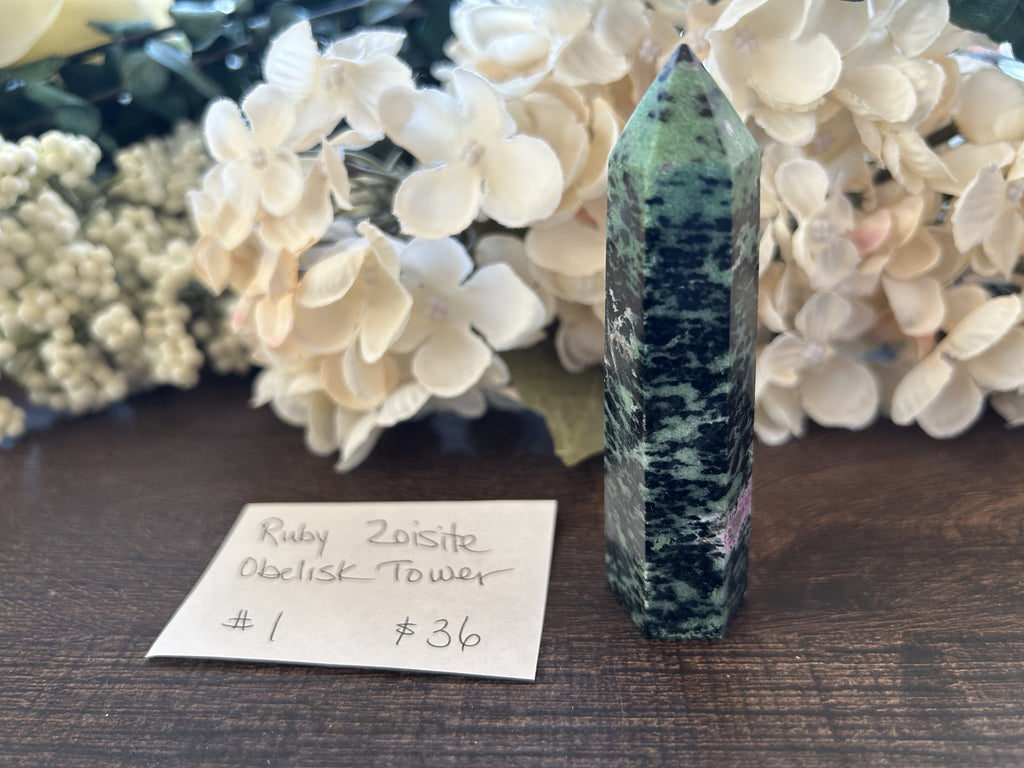 Ruby Zoisite Obelisk Tower #1