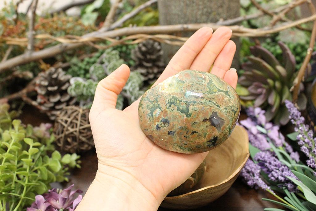 Rainforest Jasper Therapy Stone
