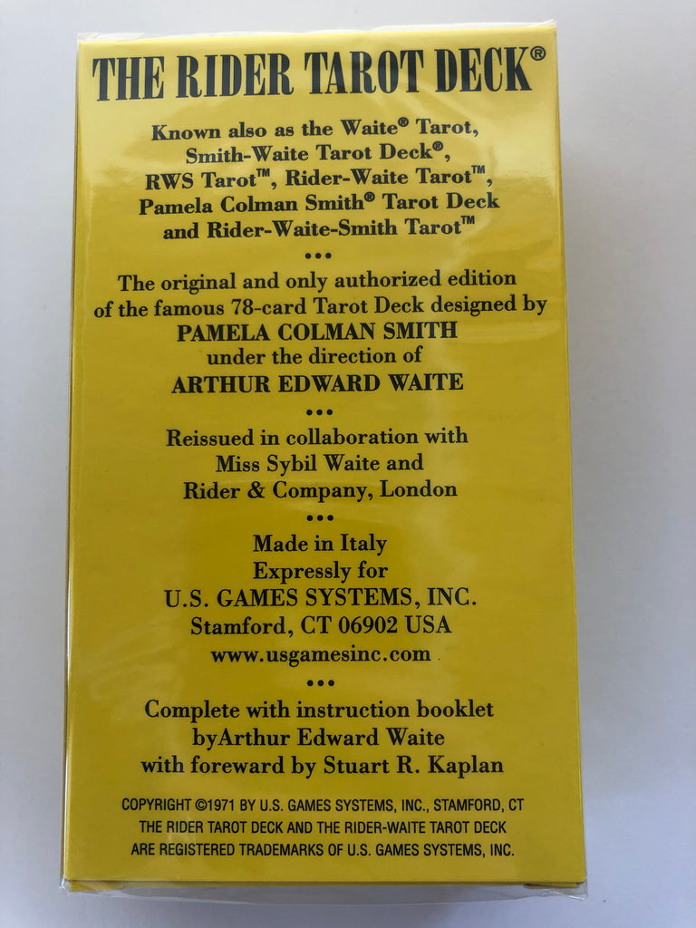 Rider Waite Tarot Deck